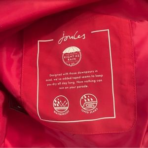Joules | Jackets & Coats | Joules Red Raincoat | Poshmark